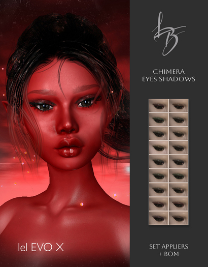 Second Life Marketplace - DL - Chimera Eyeshadows Applier & Bom [EvoX]